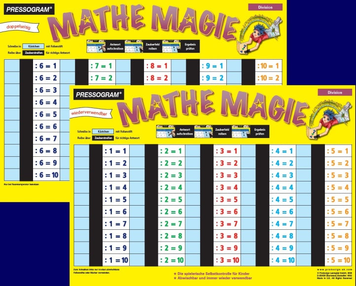 Zaubertafel Mathe Magie - Division | Handelsagentur Sieboldt